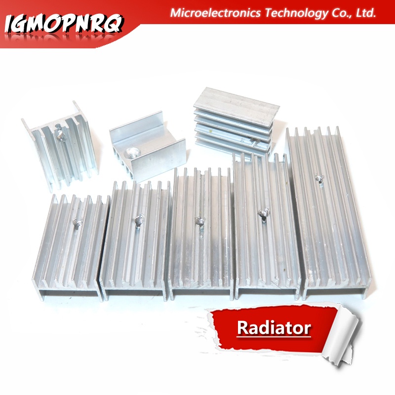 5pcs 15*10*16/20/22/25/30/35/40/50 Transistor Aluminum Heatsink ...