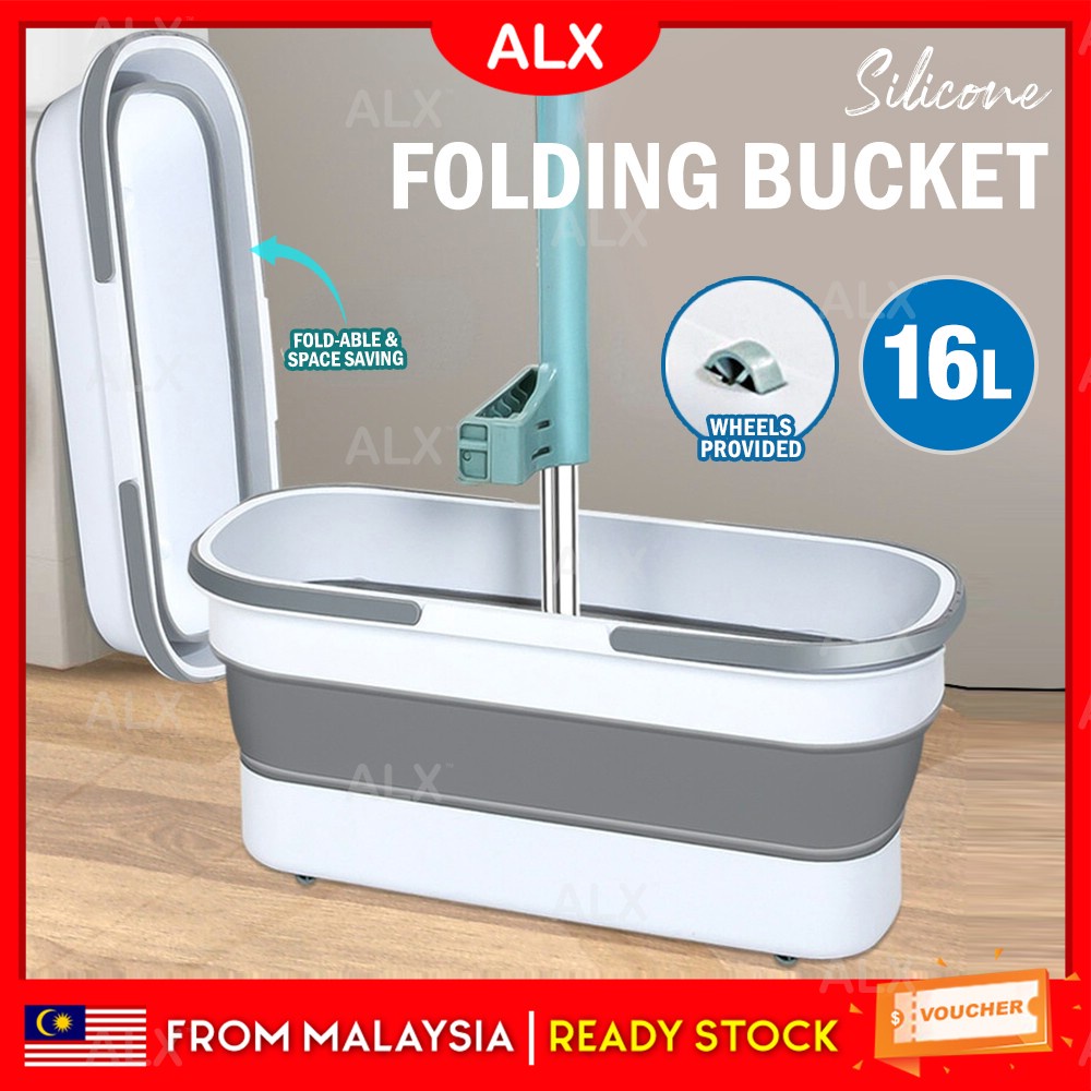 ALX Multi-purpose 16L Large Capacity Foldable Bucket Collapsible Basin ...