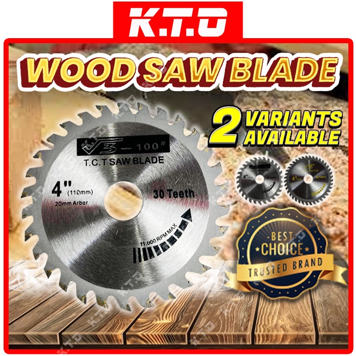 4 Inch TCT Wood Circular Saw Blade Carbide Teeth Woodworking Cutting ...