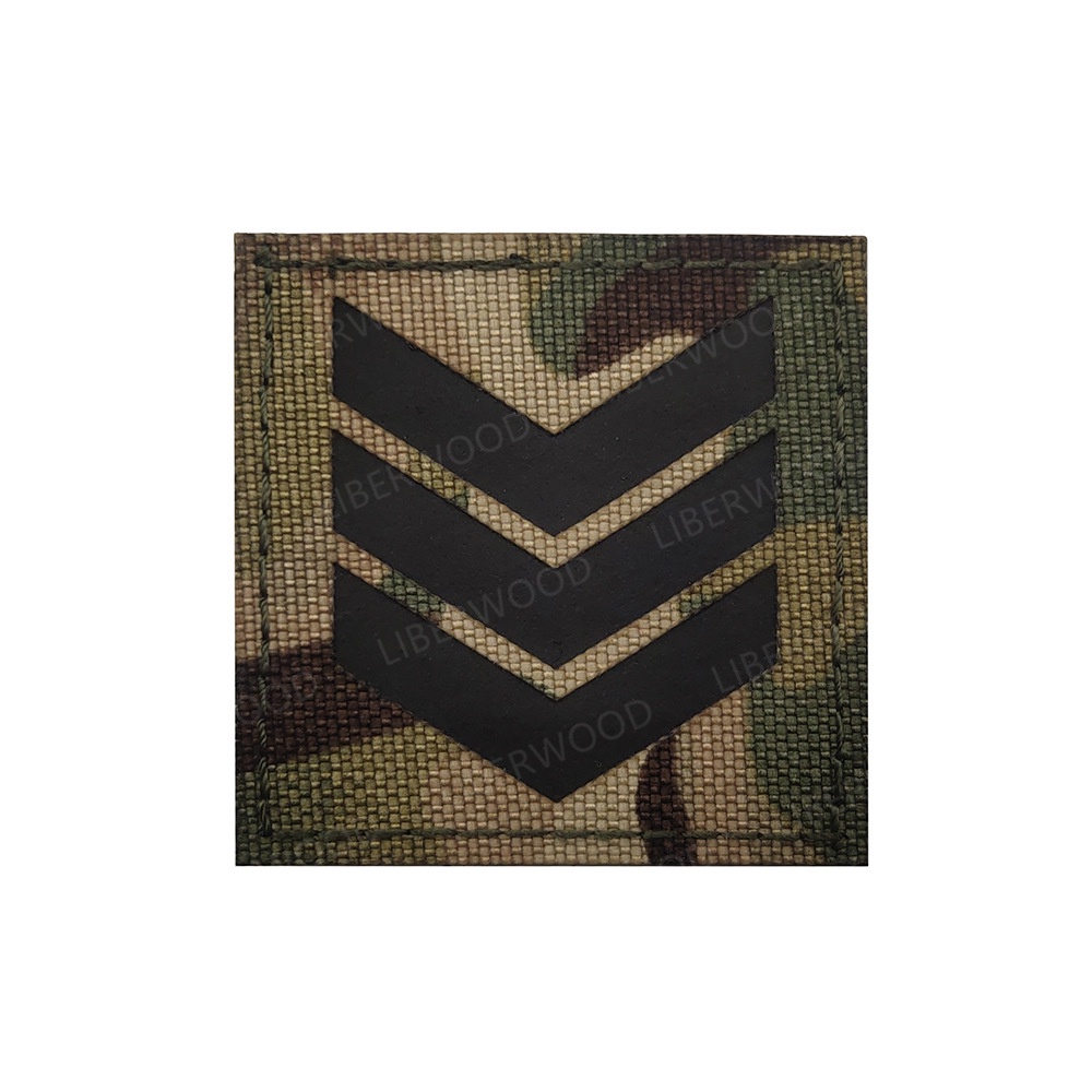 LIBERWOOD Chevrons Sergeant Stripes US Army Infrared Reflective IR ...