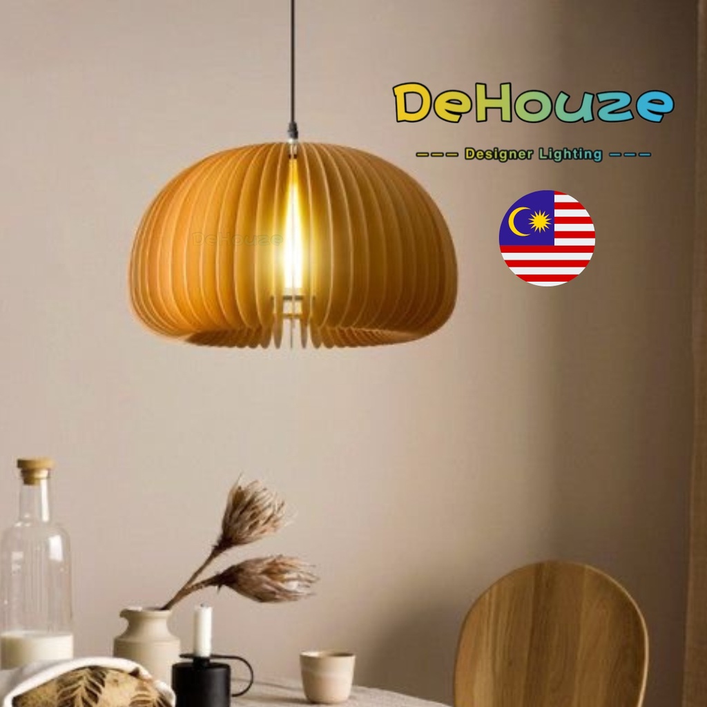 DeHouze 420mm Designer Wood Pendant Light Indoor House Lighting MUJI ...