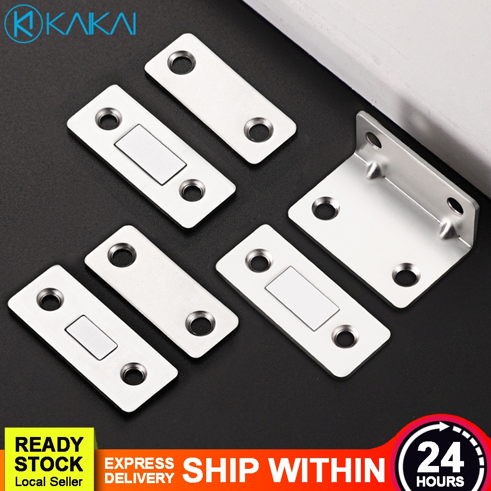 🔥 4MM THIN 🔥 Stainless Steel Hidden Magnetic Door Catch Latch Cabinet ...
