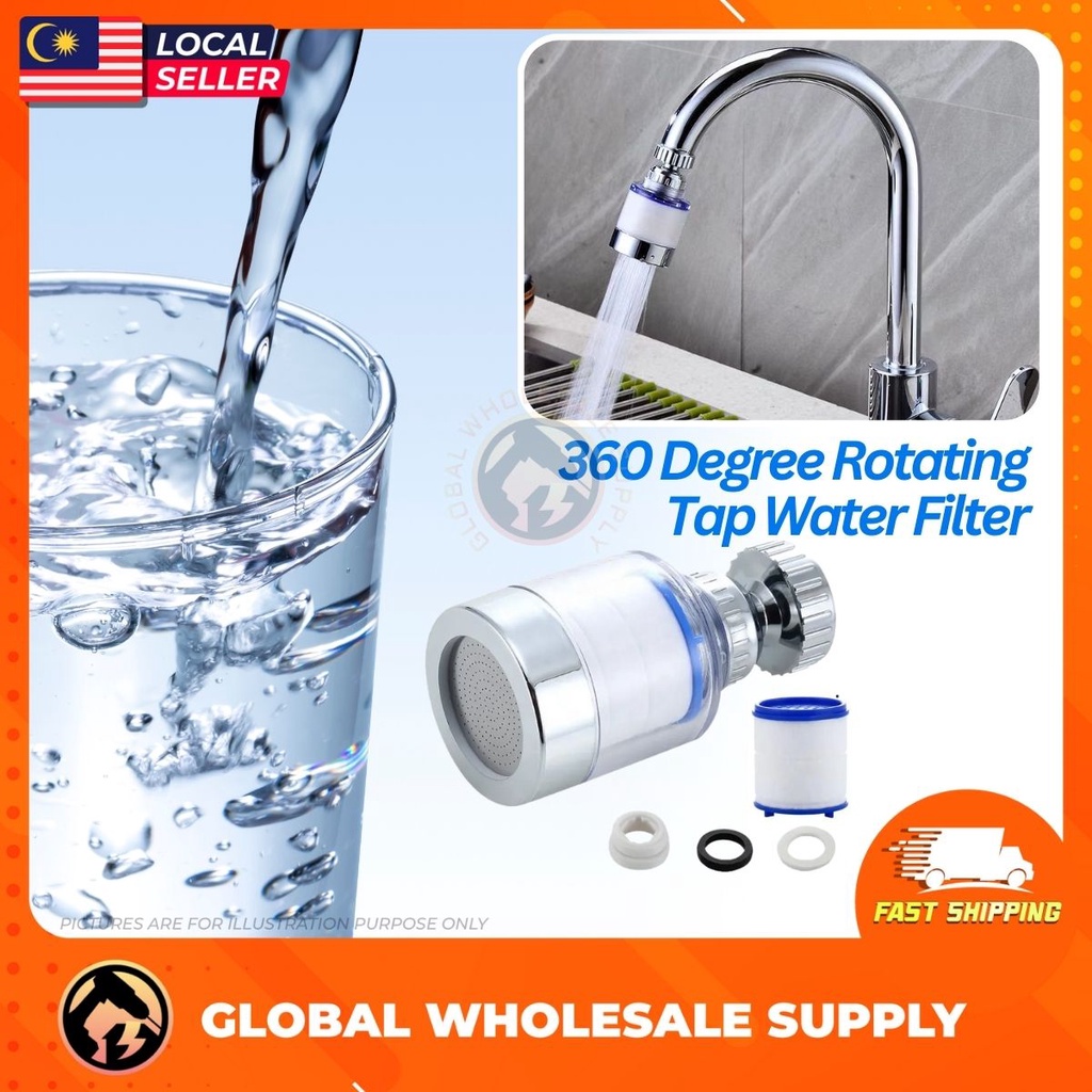 Faucet With Filter Chlorine Filter Water Filter for Sink 360° Rotating ...