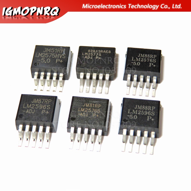 5pcs LM2596S-5.0 LM2596S-ADJ LM2596S-3.3 LM2576S-5.0 LM2576S-ADJ TO-263 LM2577 LM2575 LM2596 ...