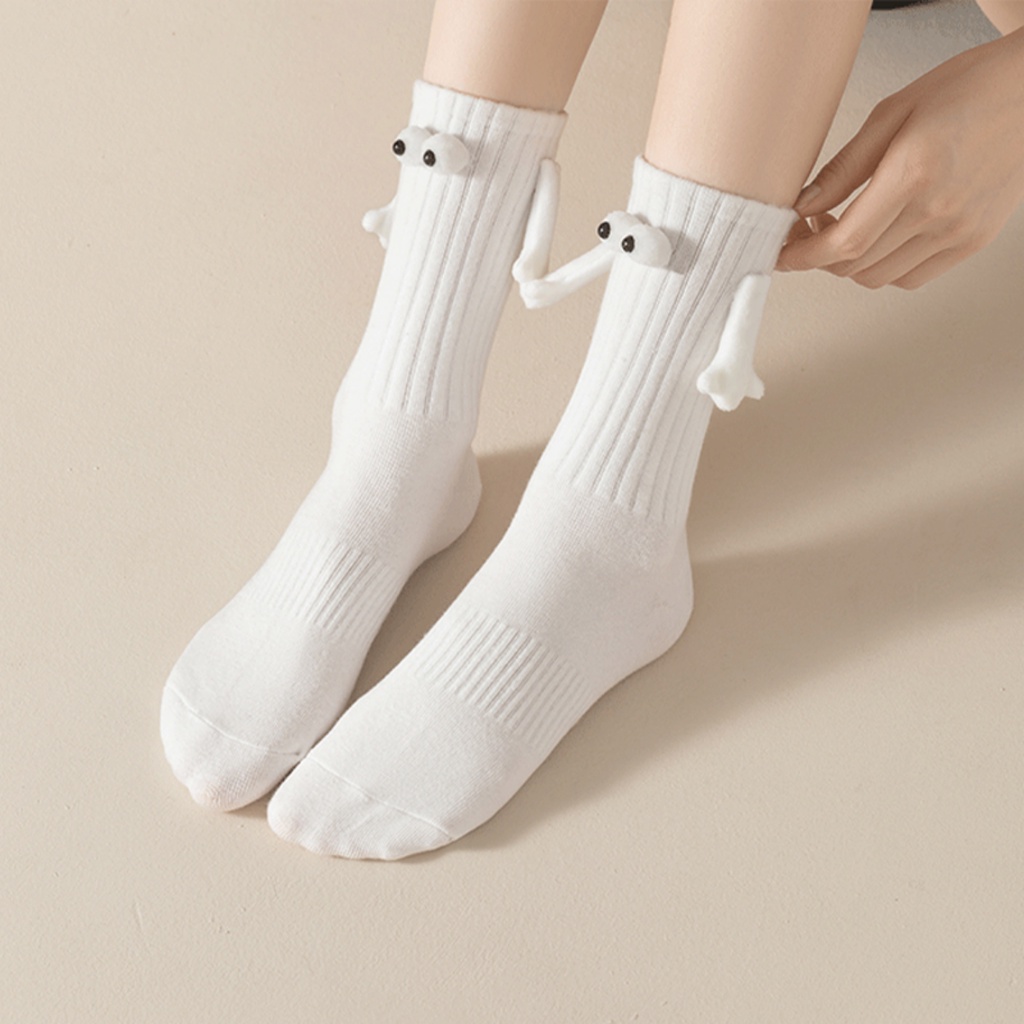 ZXYOUPING Holding hands socks couple cotton sports socks mid-calf ...