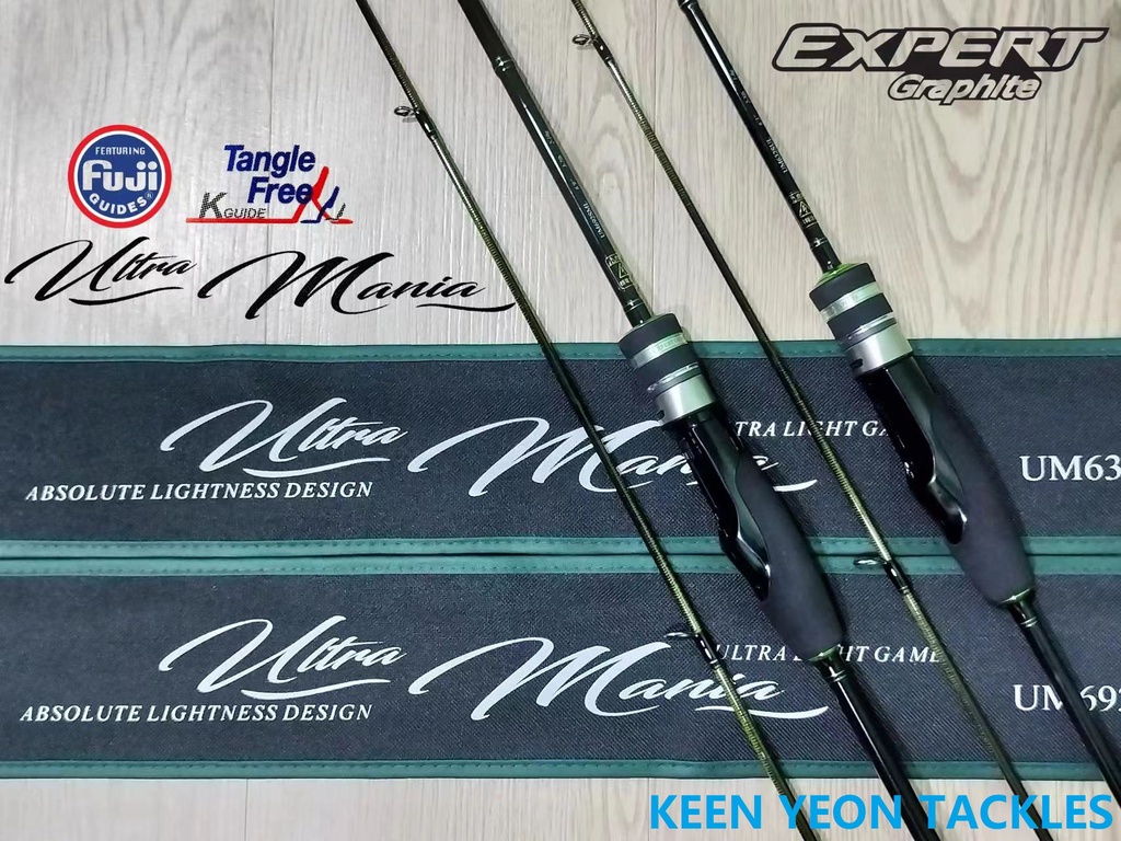 EXPERT GRAPHITE ULTRA MANIA SPINNING ROD | Shopee Malaysia