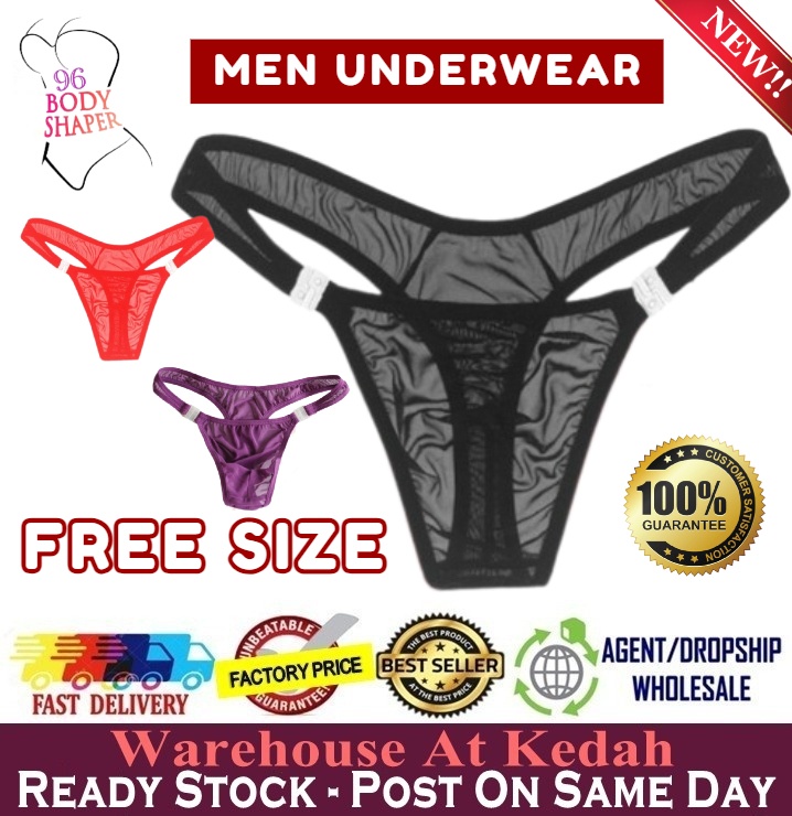 Seluar Dalam Lelaki Men Low Waist Underwear Male Sexy Buckle Design ...