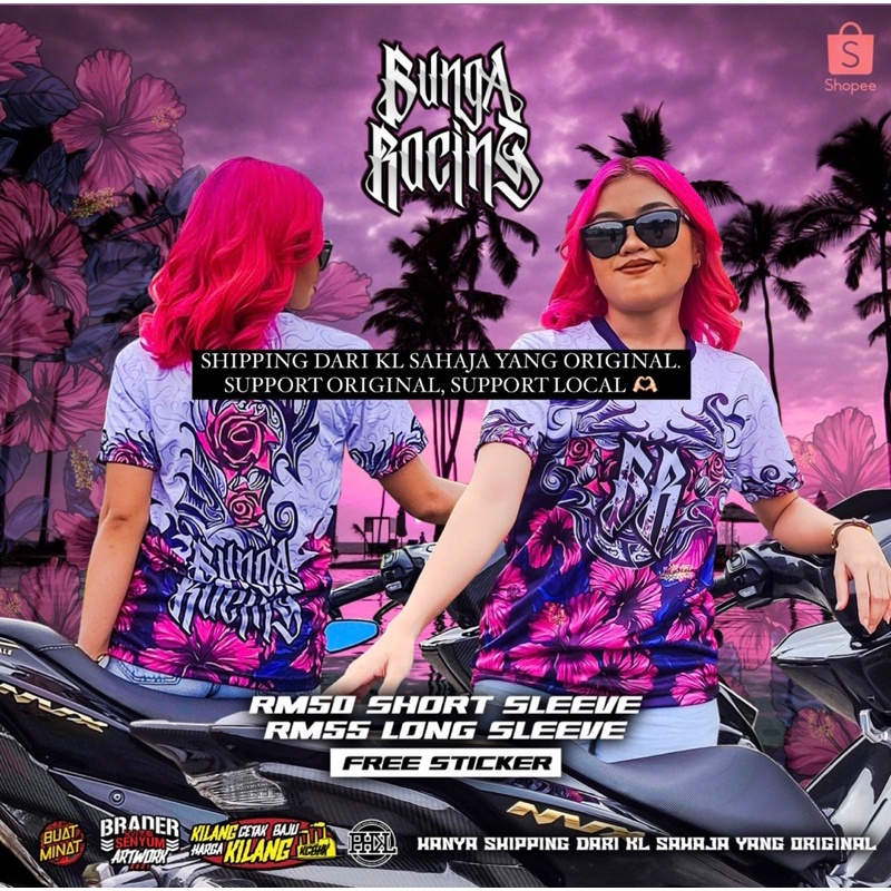 BUNGA RACING OFFICIAL DESIGN PALING CANTIK ABAD INI JOM RIDE 2023 KL ...