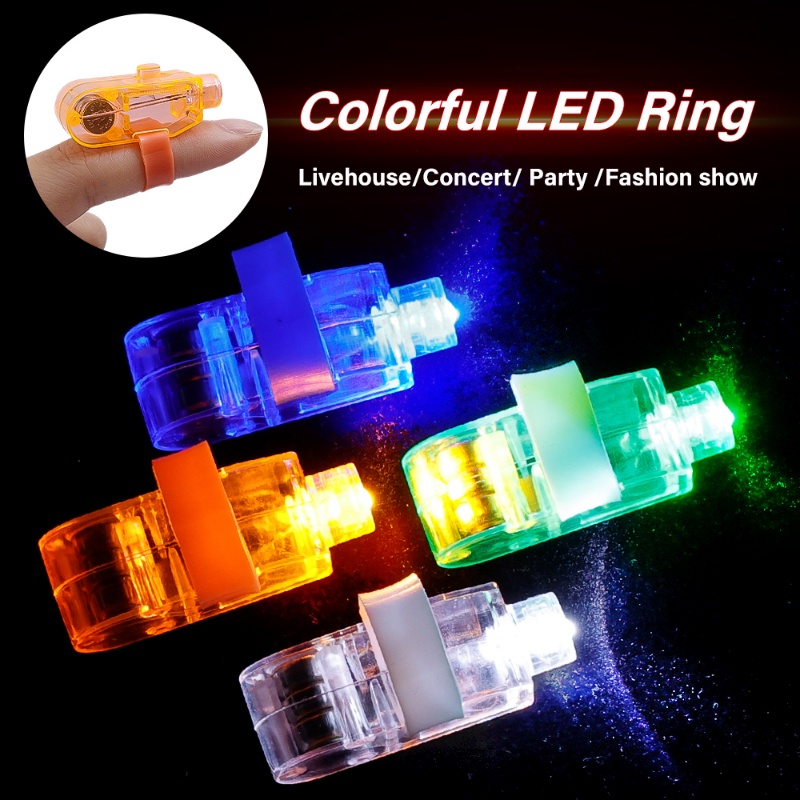Colorful Laser Lamps Elastic Finger Rings Toy / Funny Multicolor LED ...