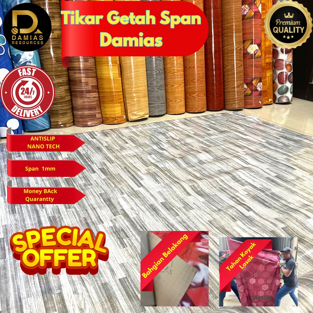 Tikar Getah Span 18 m X 1.83 m Pelbagai Corak-Corak Modern dan Corak ...