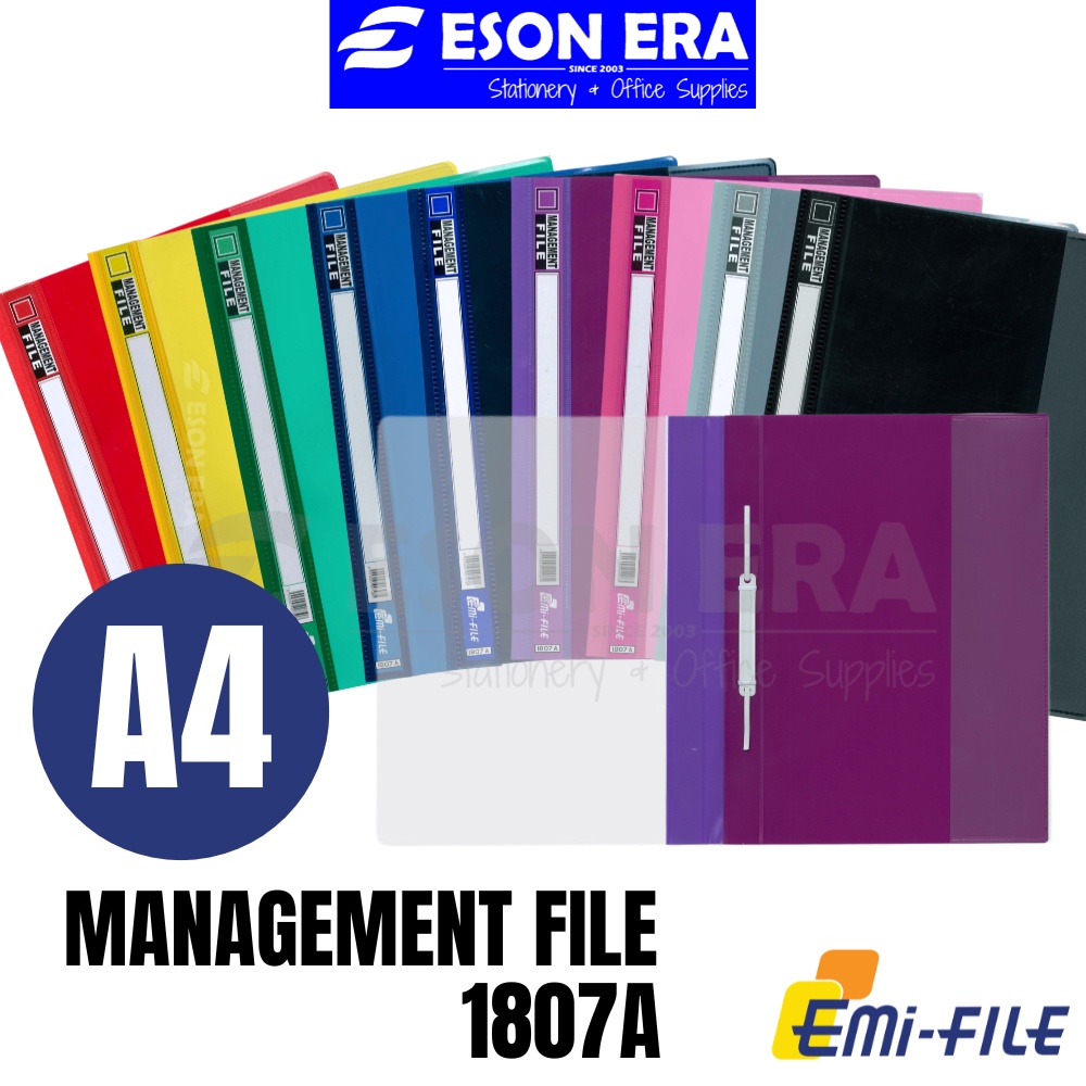 EMI A4 Management File 1807A (Rigit Sheet Cover) | Shopee Malaysia