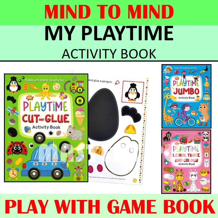 MY PLAYTIME ACTIVITY BOOK PACKED WITH MINFUL FUN ACTIVITIES CUT AND ...