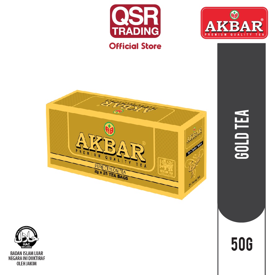 Akbar Tea Pure Ceylon Premium Tea - Gold Tea (50g) | Shopee Malaysia
