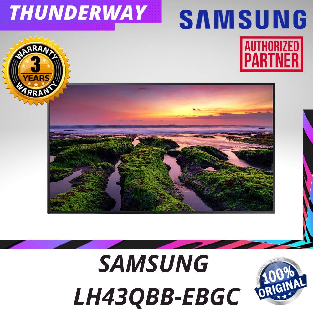 SAMSUNG 43" Inch LH43QBB-EBGC QB43B QBB Series 4K UHD Digital Signage ...