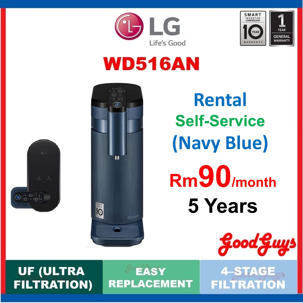 LG WD516AN Tankless LG PuriCare™ Water Purifier with 4-stage filtration ...