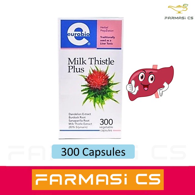 Eurobio Milk Thistle Plus 300 capsules EXP:12/2028 [ Vegicaps capsules ...