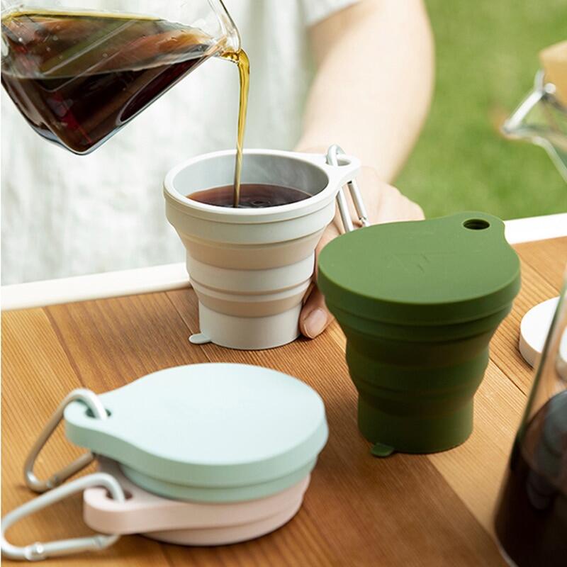 150ML Folding Cup Mini Retractable Cup Silicone Portable Teacup Outdoor ...