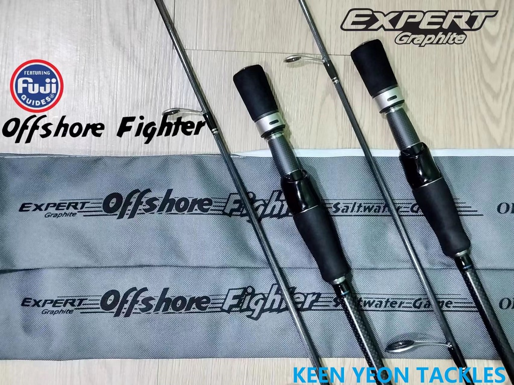 EXPERT GRAPHITE OFFSHORE FIGHTER JIGGING ROD (SALTWATER GAME) (SPINNING ...