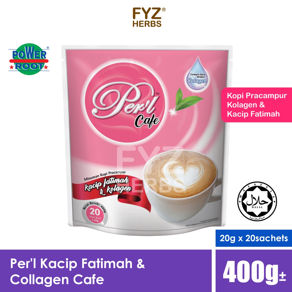Per'l Kacip Fatimah & Collagen Cafe Coffee (20g X 20s) | Shopee Malaysia