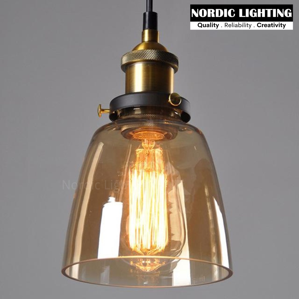 Nordic Lighting Classical Pendant Light D Type Vintage Industrial Retro ...