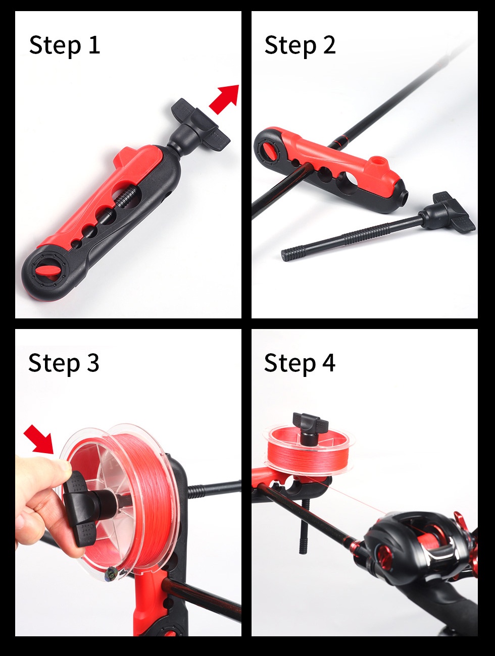 Fishing Line Winder Portable Reel Line Spooler Machine Spinning Reel ...