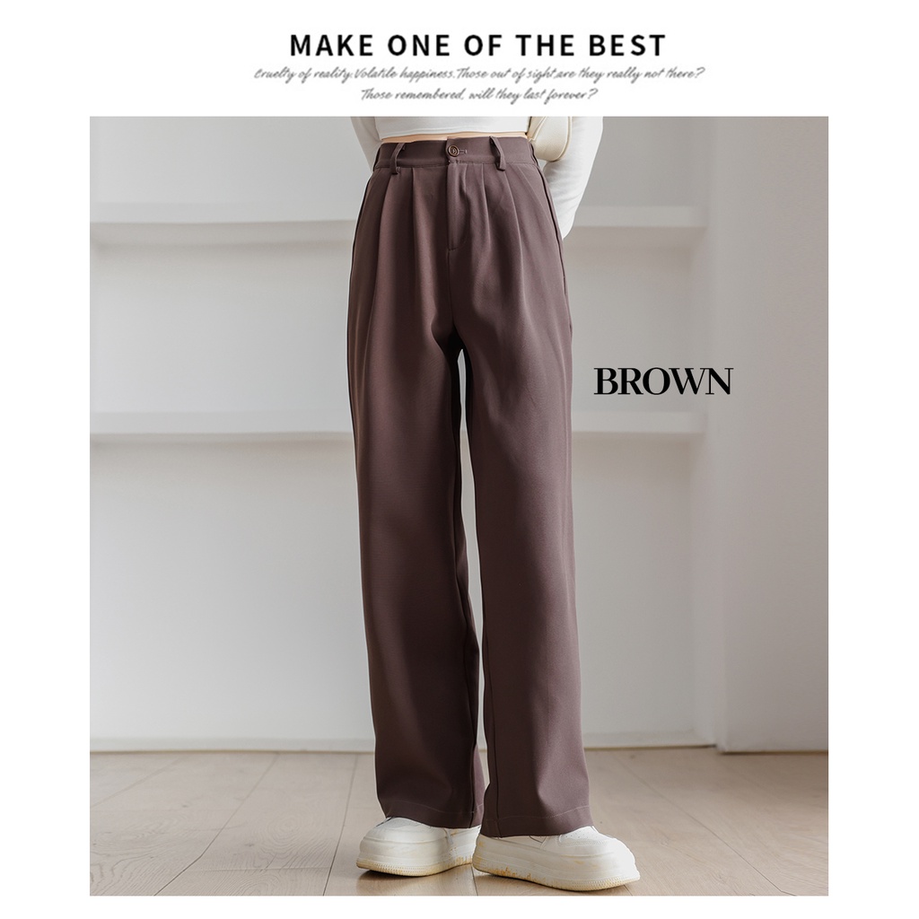 MK Suit Pants Women Long Slack Pants Women Straight Cut Casual Pants ...