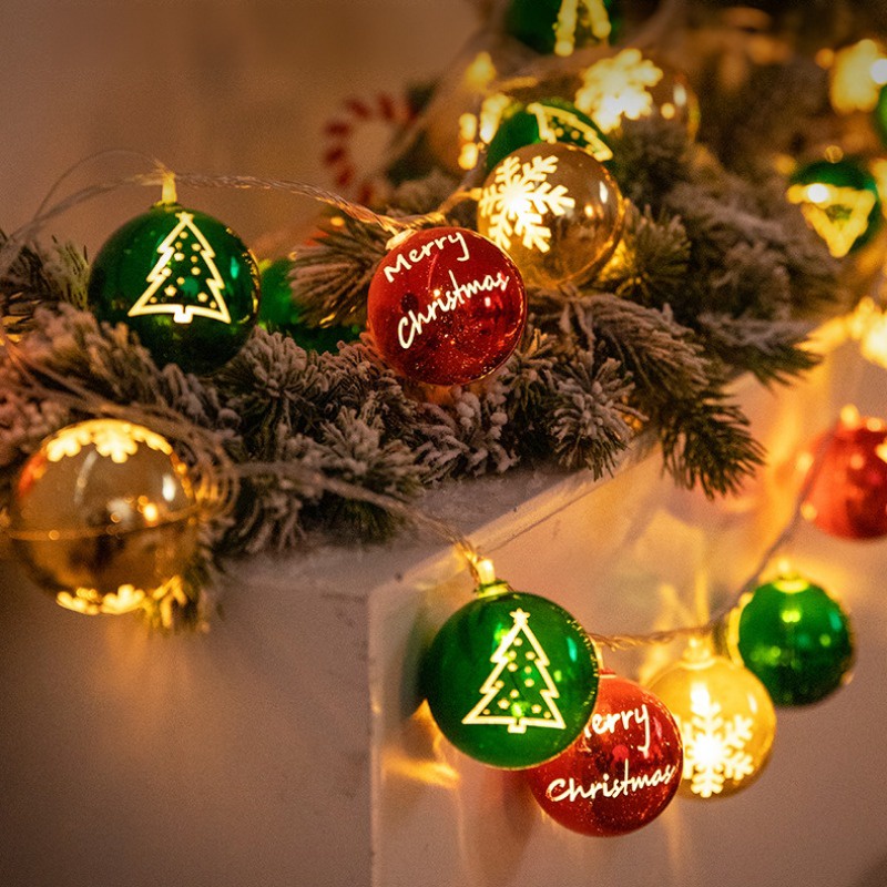 Christmas Ball LED Fairy String Lights Outdoor Ball Party Home Wedding ...