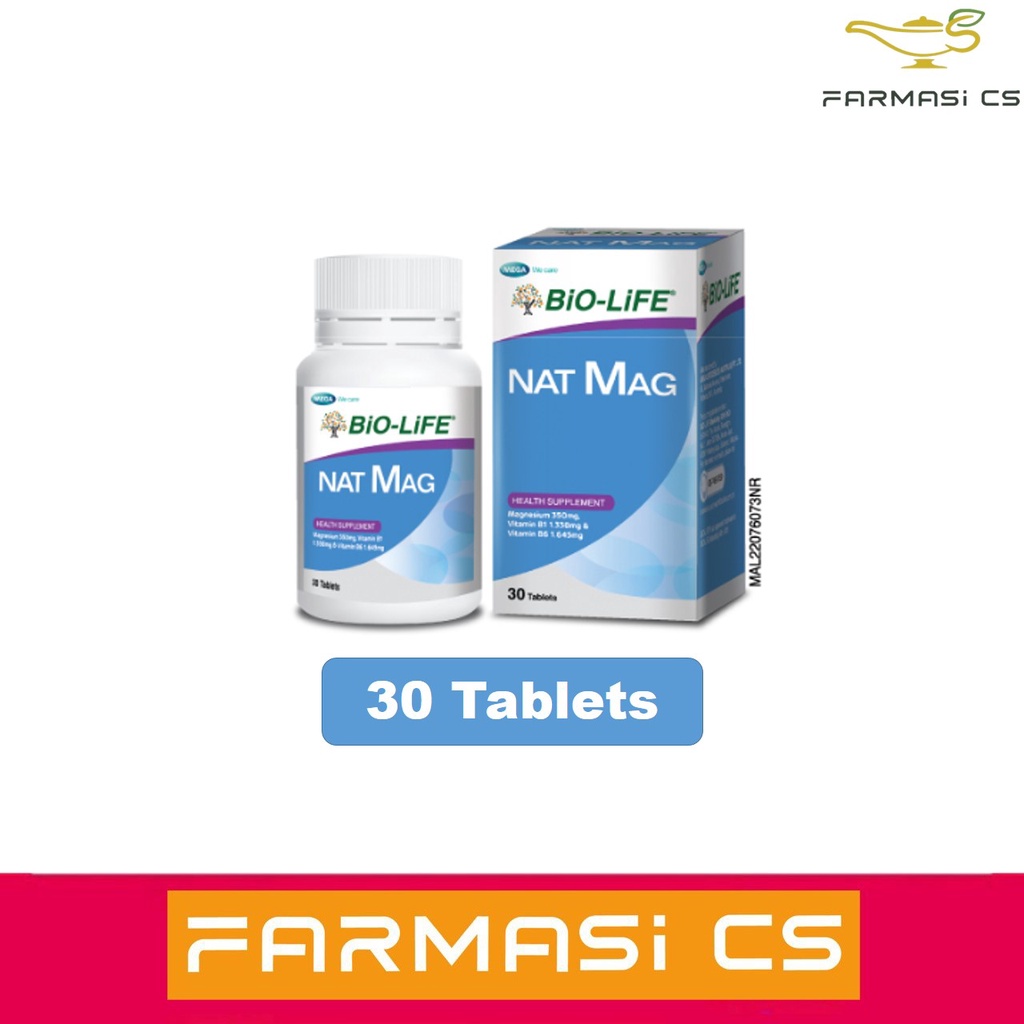 PROMO Bio-Life Nat Mag 30 Tablets EXP:09/2025 [ NatMag Magnesium ...