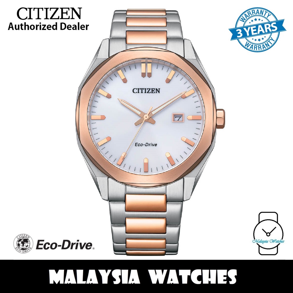 (100% Original) Citizen BM7606-84A Eco Drive White-Tone Dial Mineral ...