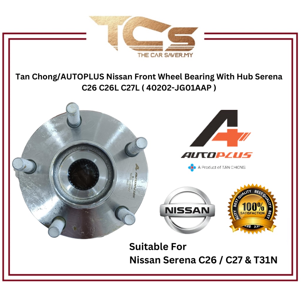 Tan Chong/AUTOPLUS Nissan Front Wheel Bearing With Hub Serena C26 C26L ...