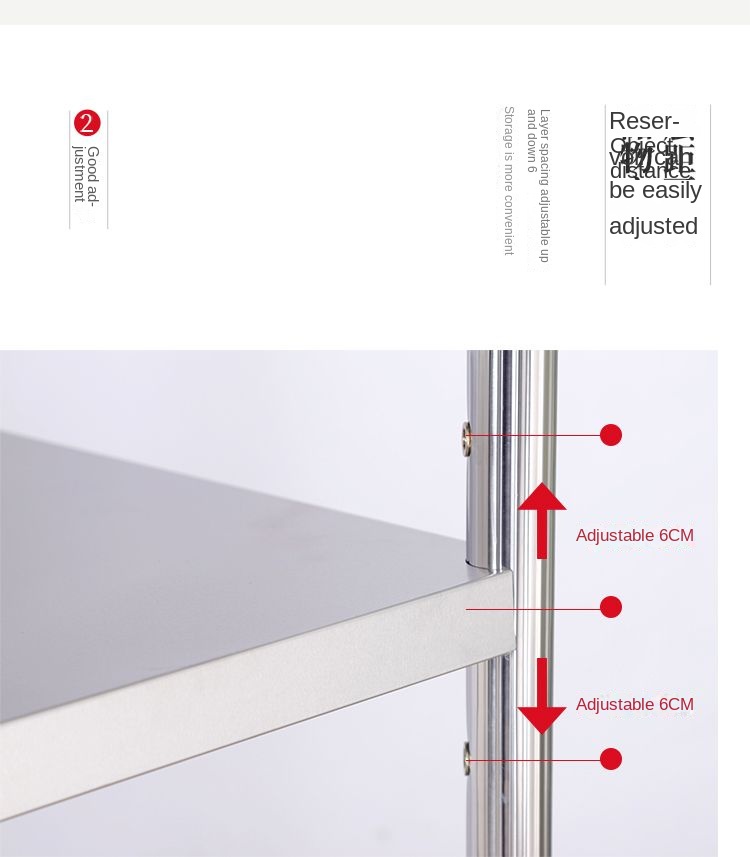 Automax Thickened stainless steel kitchen gap rack square microwave ...