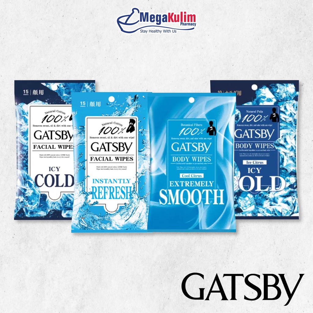 Gatsby Facial Wipes/Body Wipes (15's/10's) | Shopee Malaysia