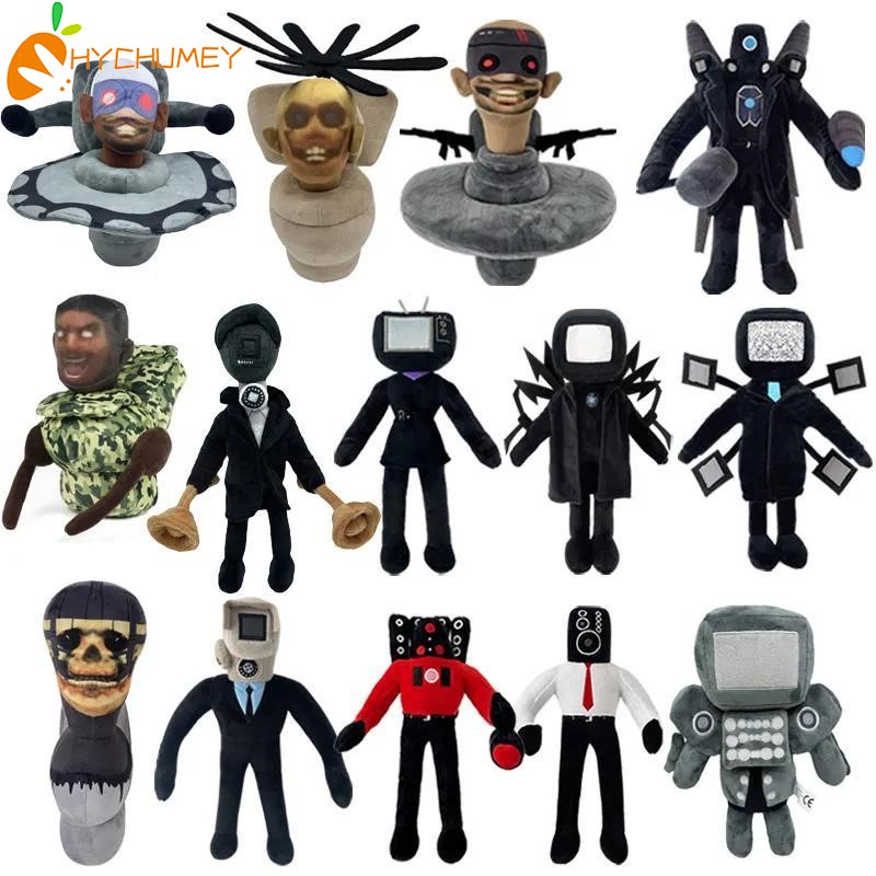 Hychumey 31cm Skibidi Toilet Plush Toy Monitor Man Titan Cameraman ...