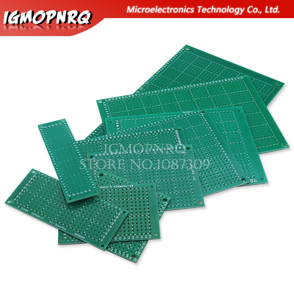 Single Side Prototype PCB Board 2X8 3X7 4X6 5X5 5X7 6X8 7X9 7X10 8X12 ...
