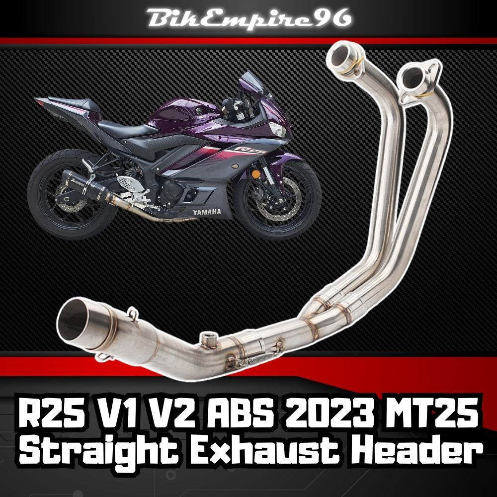Yamaha R25 V1 V2 Abs 2023 MT25 Full System Exhaust Header Straight ...