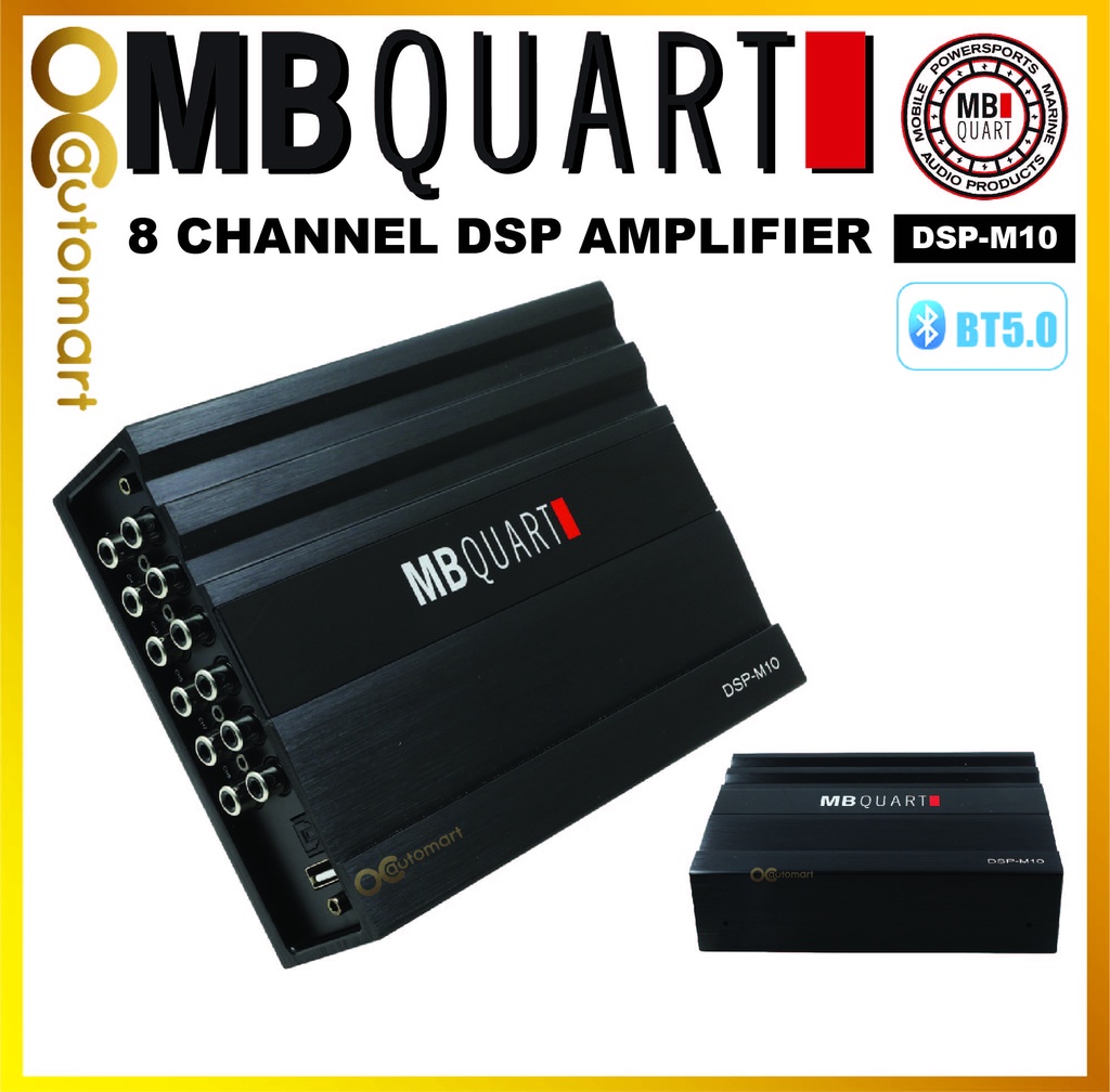 MB Quart 8 Channel DSP Built In Amplifier Digital Signal Processor 8 Ch DSP With Amp Car DSP ...