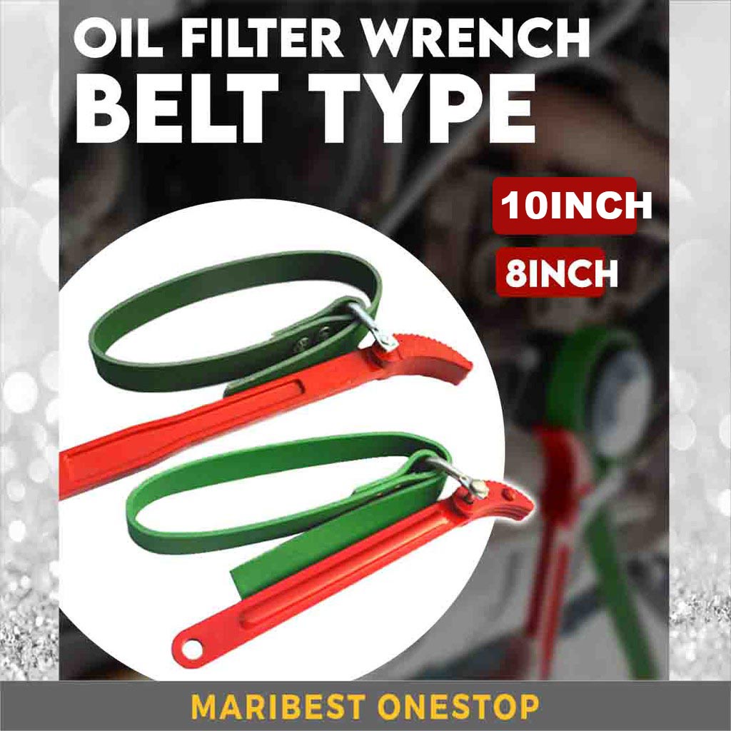 10INCH 265MM 8INCH 215MM BELT TYPE OIL FILTER WRENCH OPENER REMOVER ...