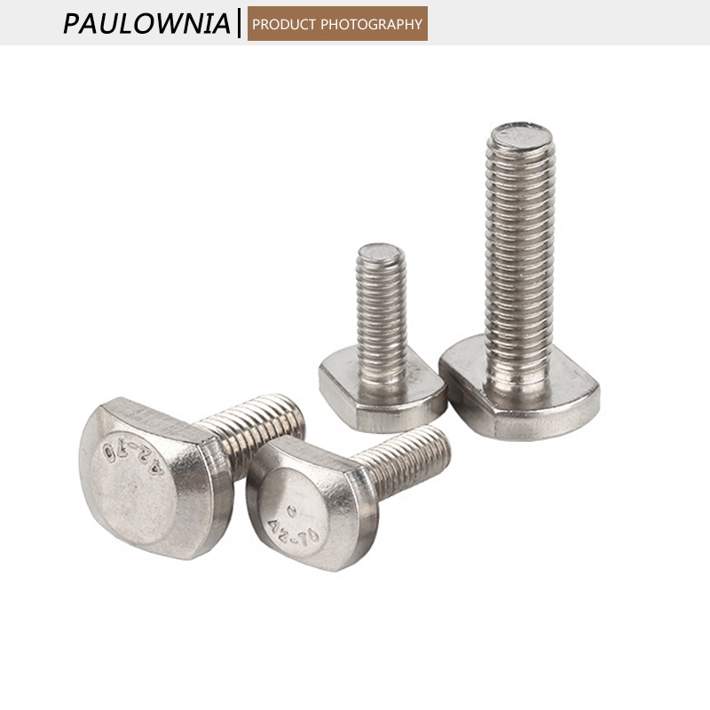 M5 M6 M8 M10 Stainless Steel 304 T-Head Bolts T-Slot Screw Square Bolt ...