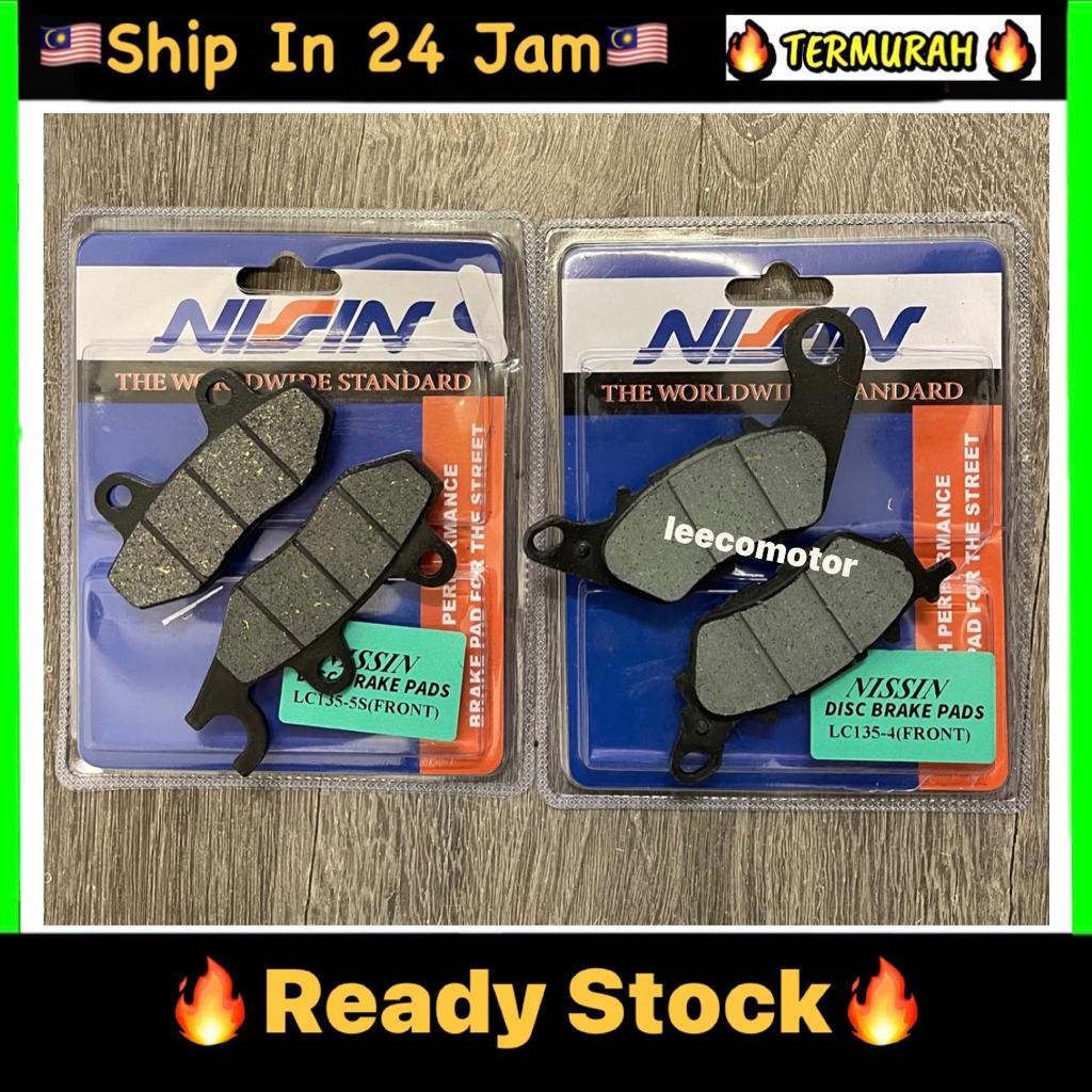 NISSIN Front Disc Brake Pad Depan LC135 4S 5S Brake Pad Break YAMAHA LC ...