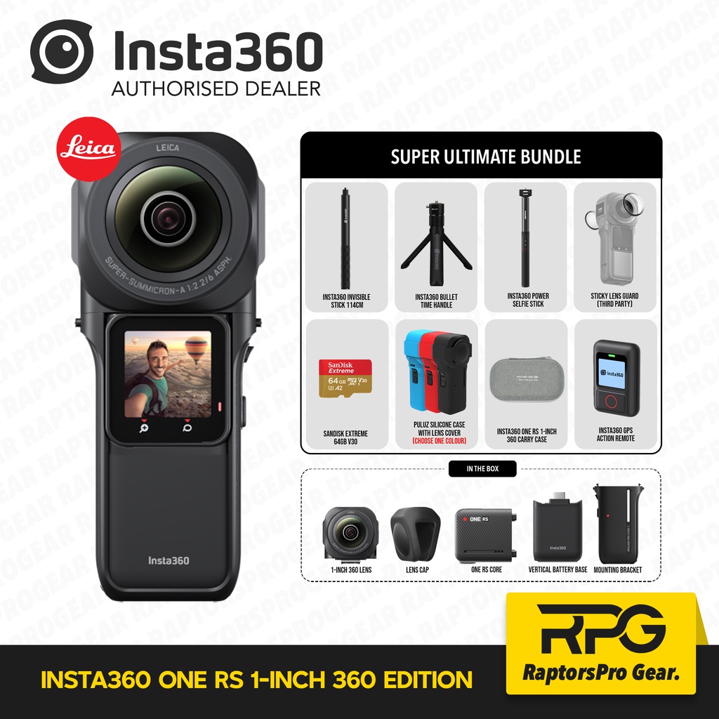 Insta360 ONE RS 1-Inch 360 Edition Co-Engineered with Leica | Shopee ...