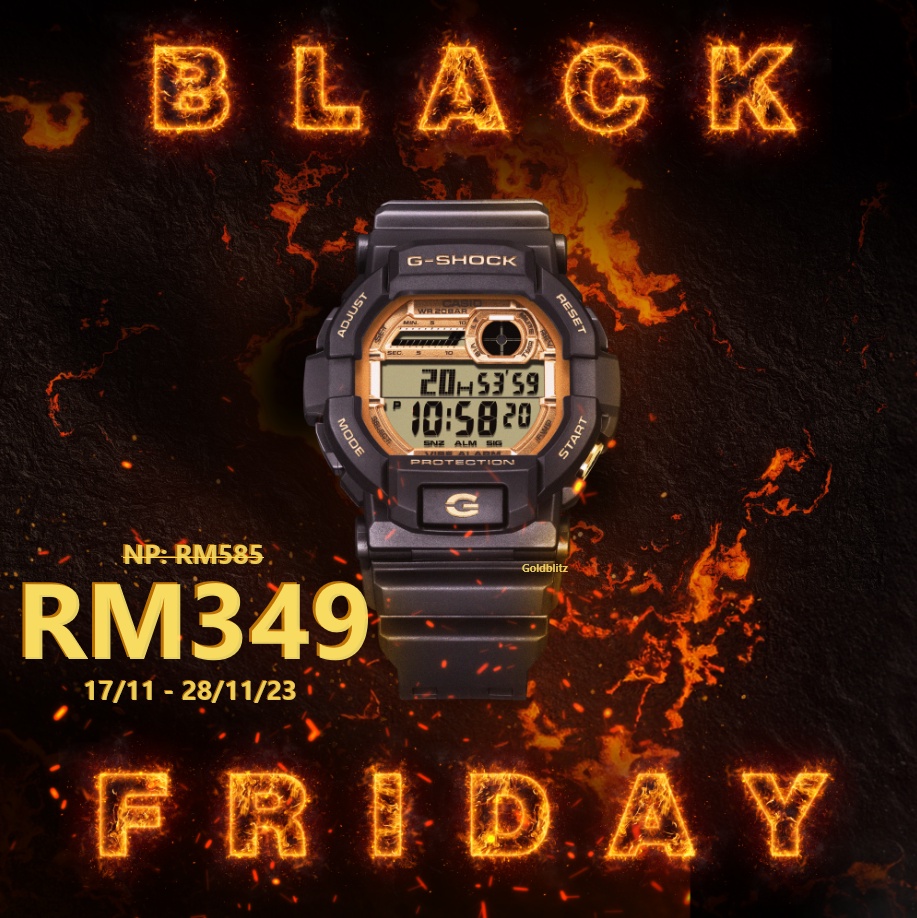 Casio G-Shock GD-350GB-1 GD-350-1B GD-350-8 Vibration Alarm GD-350 ...