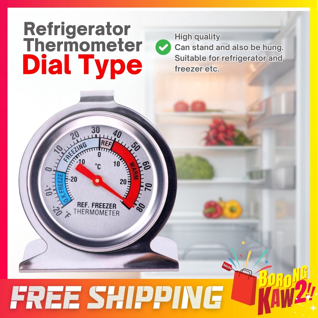 Z-1 Refrigerator Freezer Thermometer Dial Type Gauge Hang Stand ...