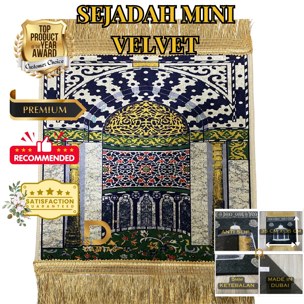 Wedding Gift Goodies Sejadah Mini Muka Hadiah Turki Dan Velvet Prayer ...
