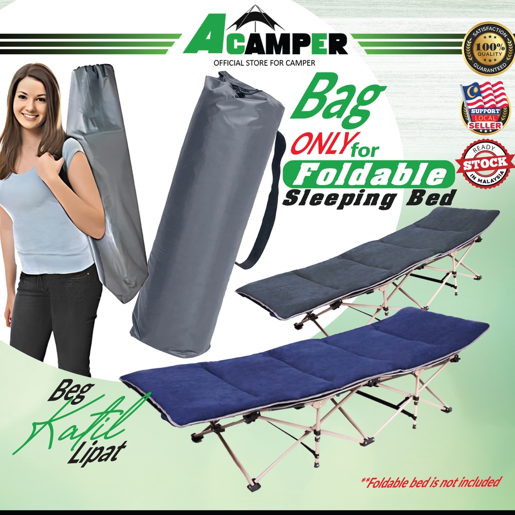 Bag ONLY for 1947 Foldable Camping Bed Grey Canvas Shoulder Folding ...