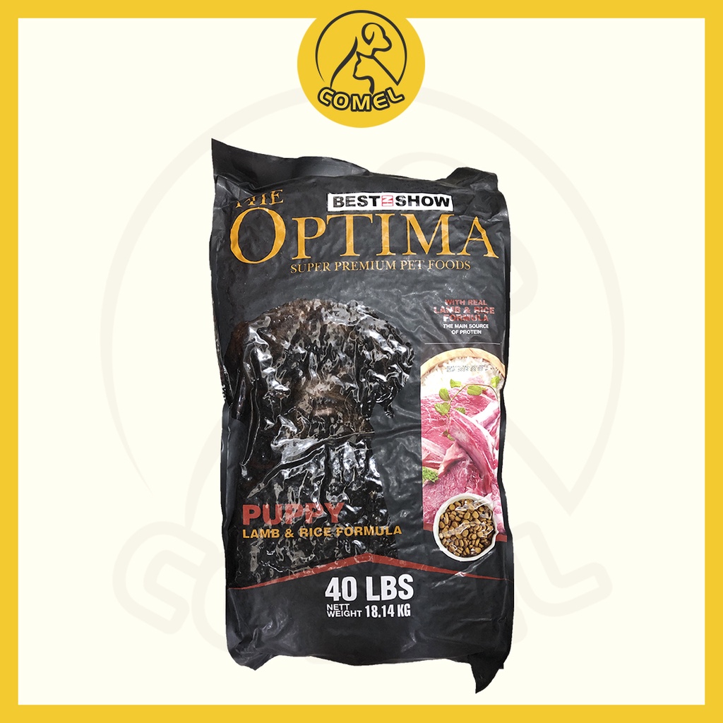Best in Show The Optima Puppy Dog Dry Food - Lamb & Rice 40LBS | Shopee ...