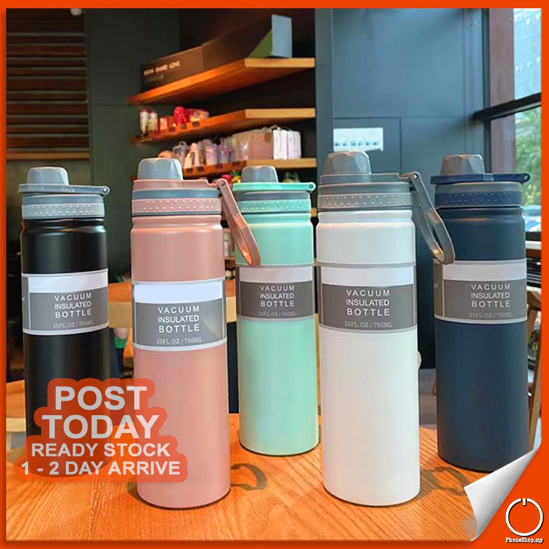 𝐎𝐏𝐓𝐈𝐌𝐀𝐋 𝐇𝐀𝐍𝐃𝐋𝐈𝐍𝐆 SUS 304 Stainless Steel Thermal Vacuum Flask 750ml ...