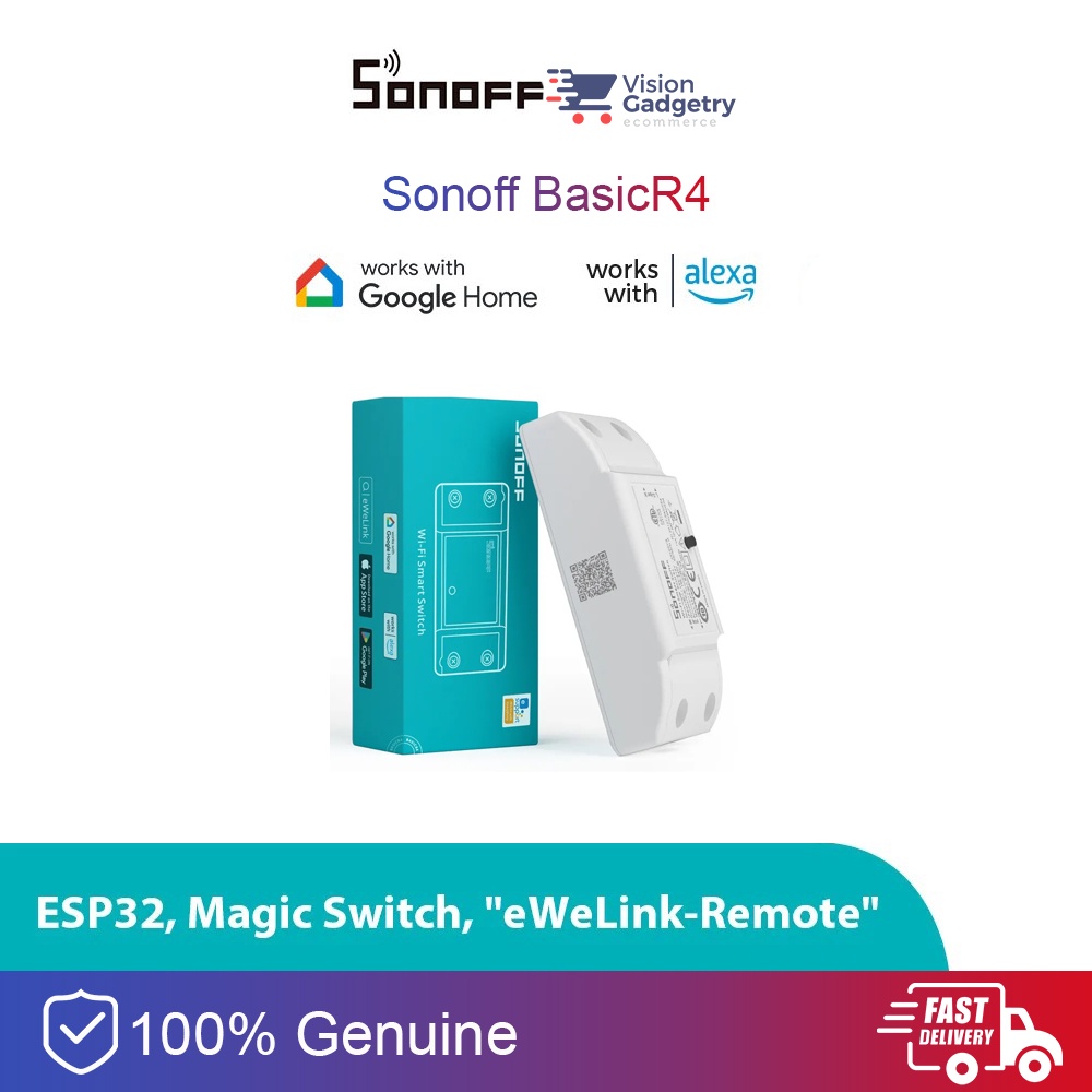 Sonoff BasicR4 Smart Home Wifi Wireless Switch Basic R4 Relay App ...
