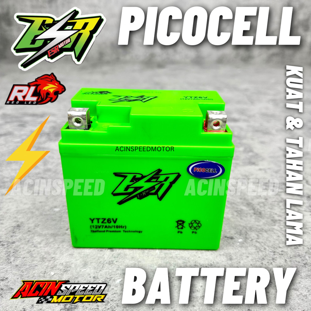 ”WARRANTY 9 BULAN” ESR MOTOR BATTERY ESR MOTOR BATTERY PICOCELL YTZ5S ...