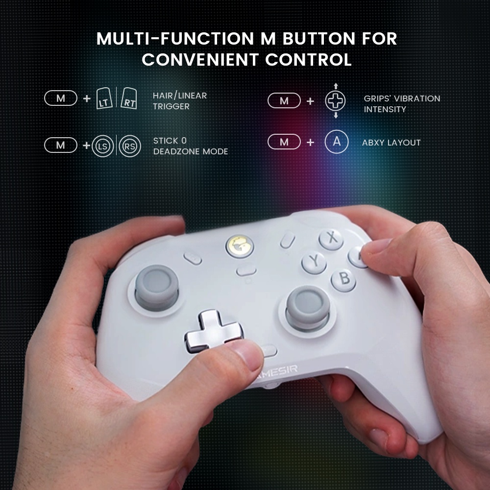 GameSir T4 Cyclone Wireless Switch Controller Bluetooth Gamepad with Hall Effect for Nintendo ...