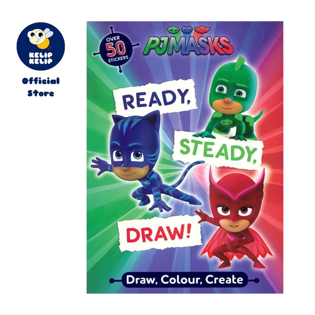 PJ Masks Ready, Steady, Draw! Activity Book For Kids With Stickers ...